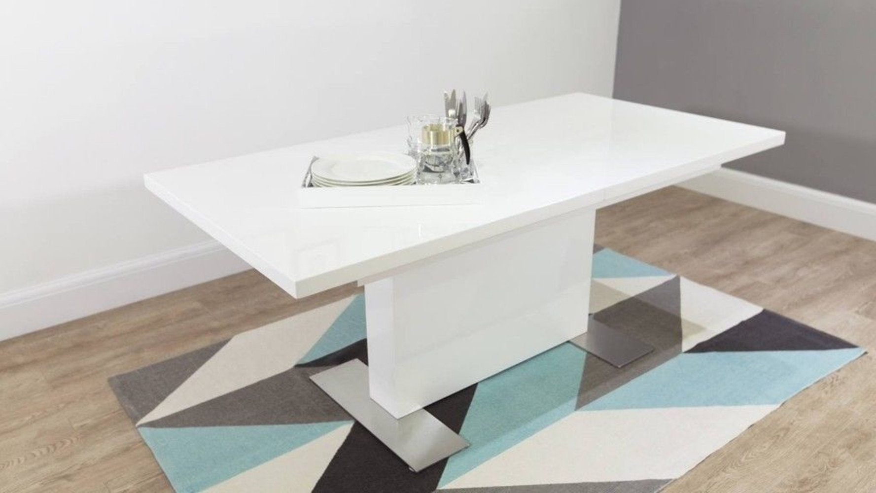 Wrought Studio™ Border Extendable Dining Table & Reviews | Wayfair