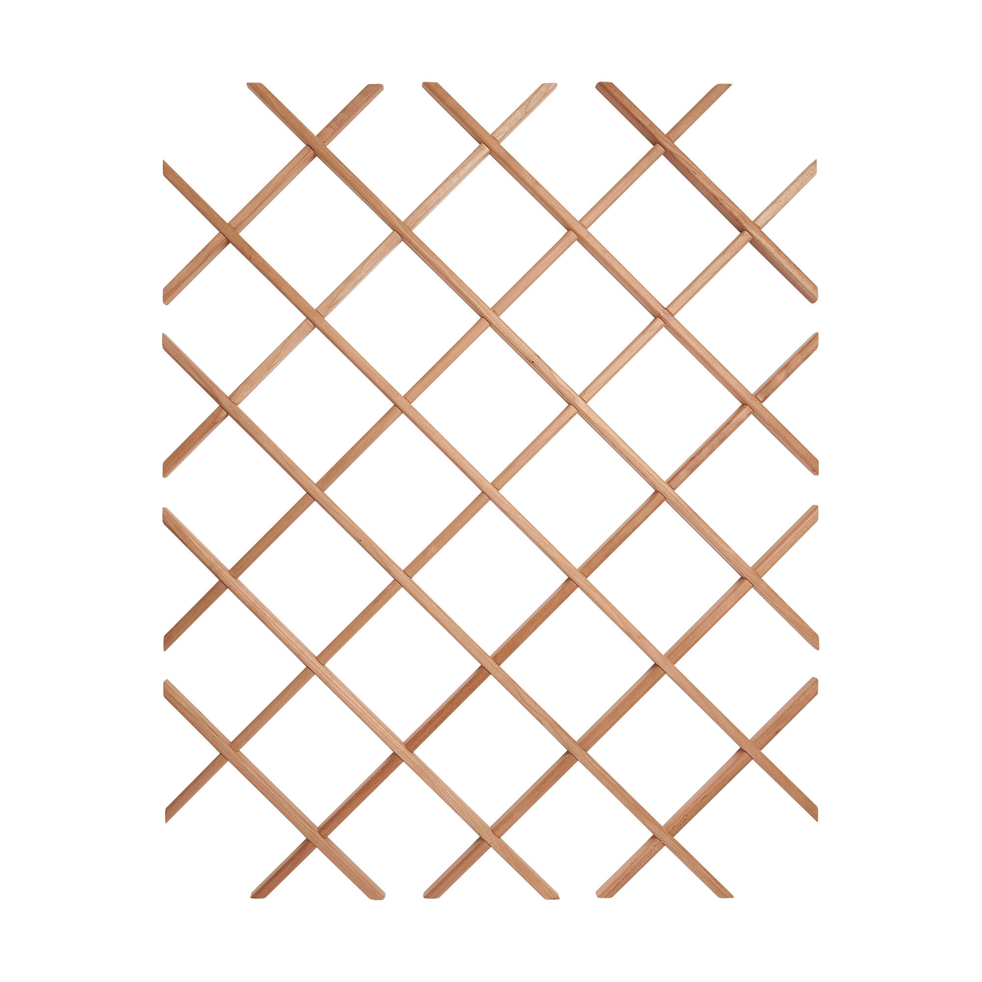 Latitude Run® 18-Bottle Trimmable Wine Rack Lattice Panel Inserts in ...