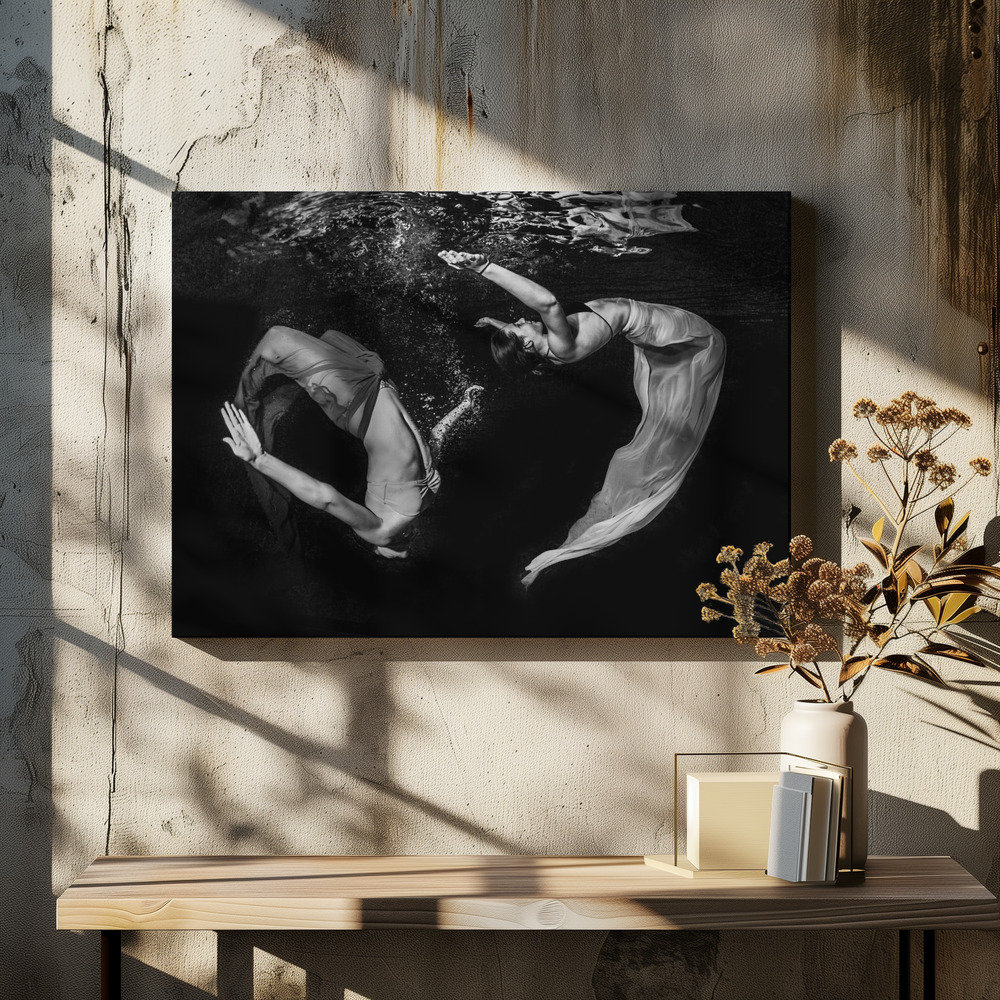 Beachcrest Home Grace Underwater Canvas Print | Wayfair.co.uk