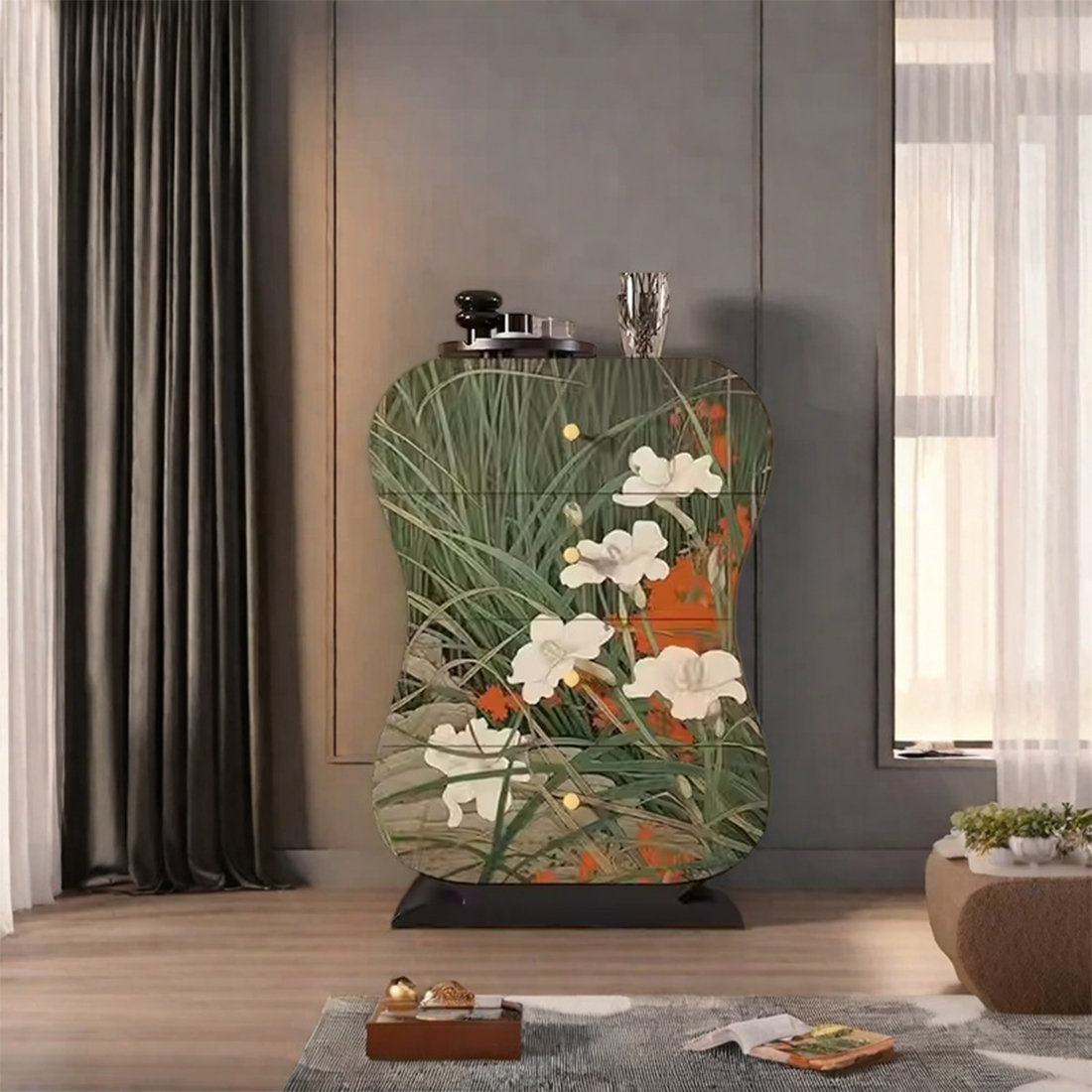 interanest Ash Wood Storage Cabinet with Drawers - Wayfair Canada
