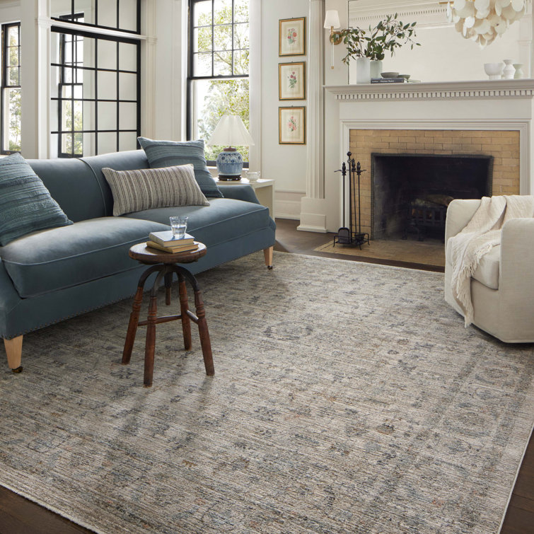 Jean Stoffer x Loloi Katherine Beige / Mist Area Rug & Reviews | Wayfair