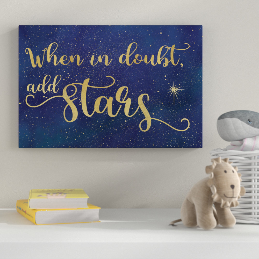 Harriet Bee Lilla When in Doubt - Textual Art on Canvas | Wayfair