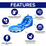 HeroKiddo 13 FT Dolphin Water Slide with Splash Pool for Kids and ...