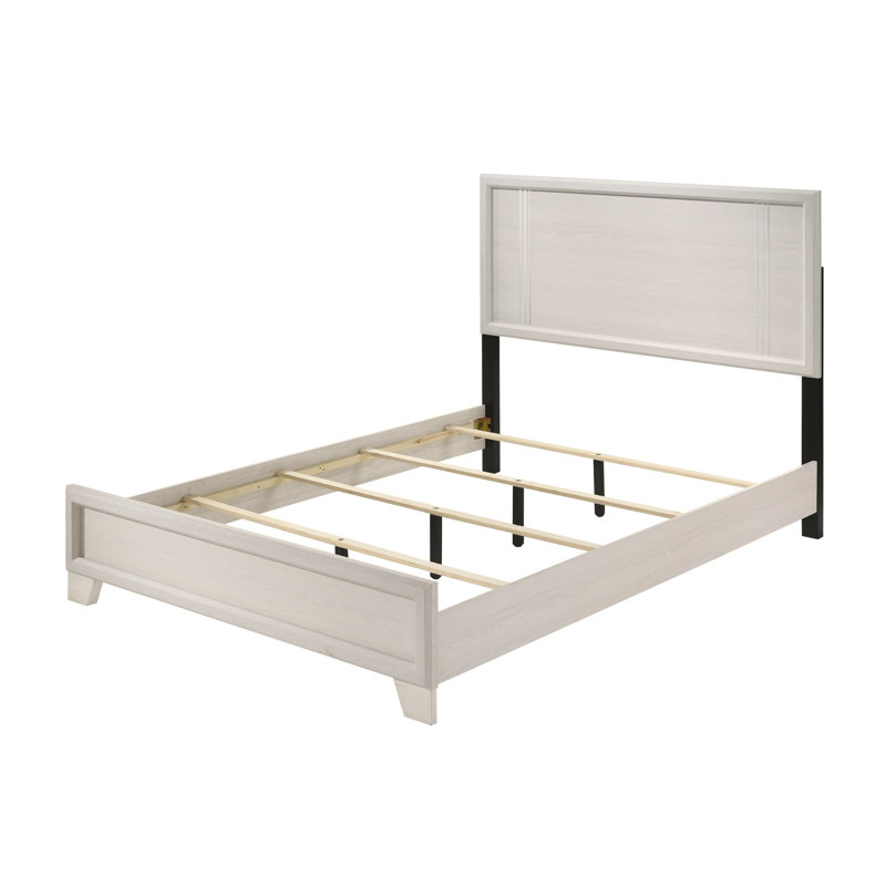Latitude Run® Charlie White King Panel Bed | Wayfair