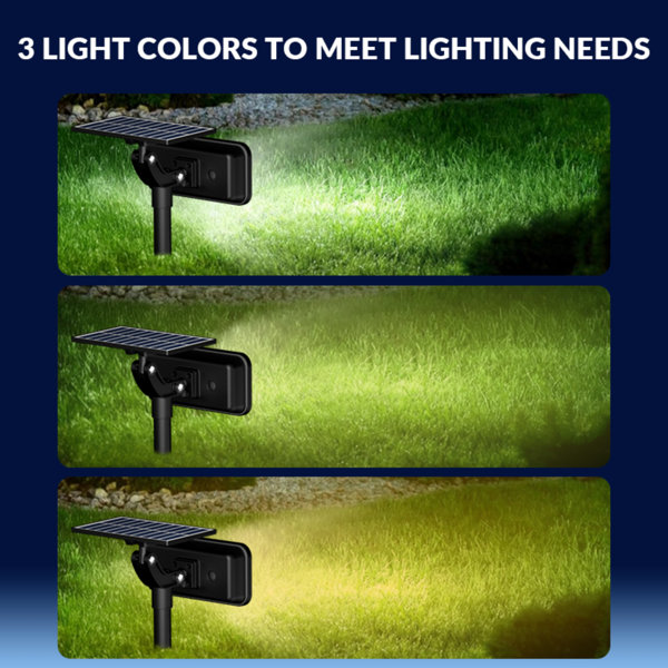 NaBooo Black Low Voltage Solar Powered Integrated LED Spotlight(Set of ...