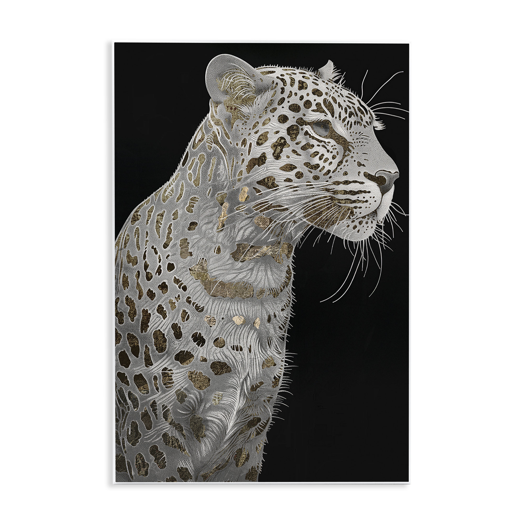 Mercer41 Elegant Glam Leopard Spots Wall Plaque, design by Sasha | Wayfair