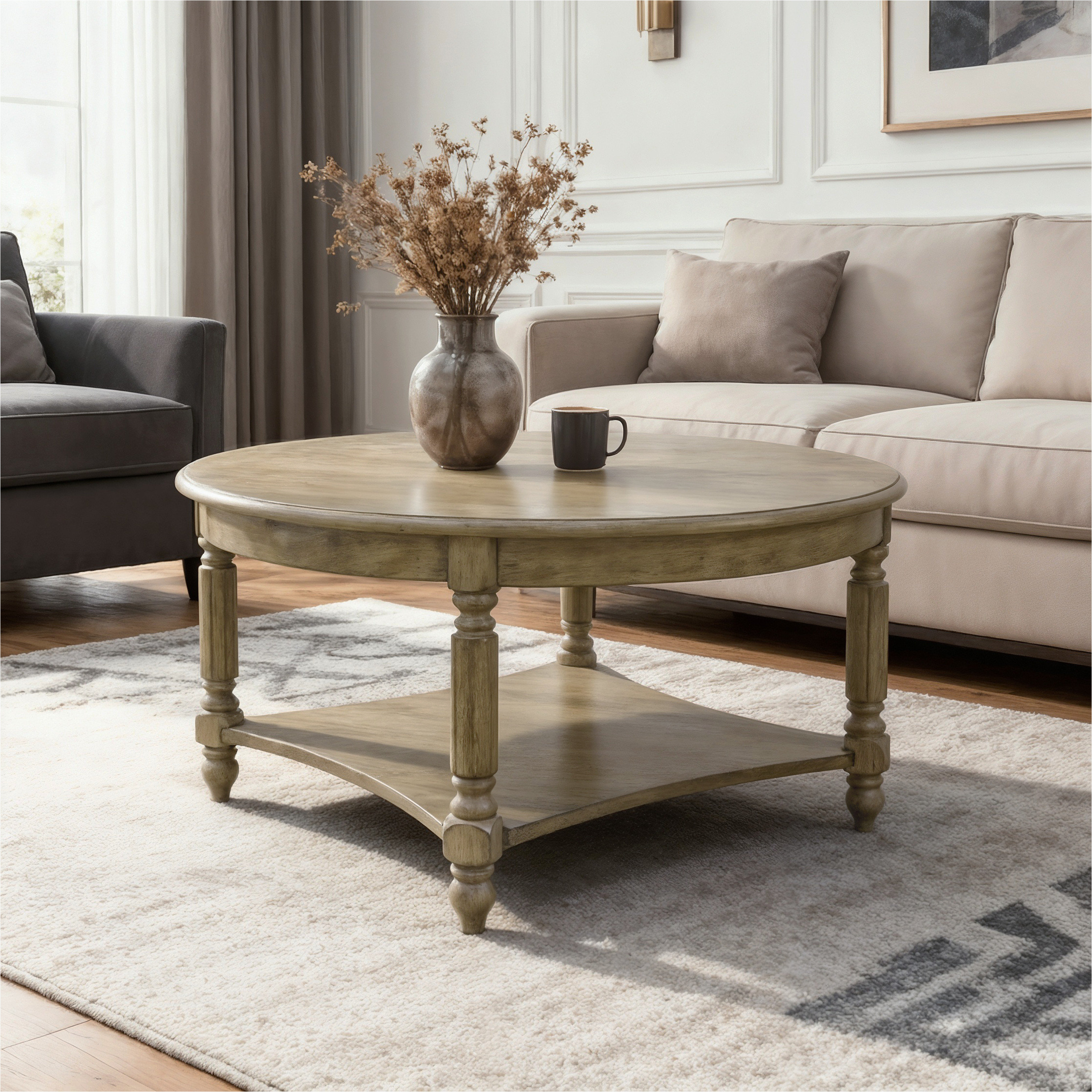 Laurel Foundry Modern Farmhouse® Locke Round Coffee Table & Reviews ...