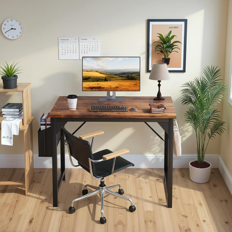 17 Stories 32 Inch Computer Desk Wood Modern Simple Home Office Table ...