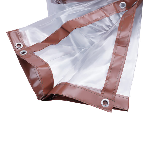 OUKANING 8 * 10FT PVC Waterproof Clear Awning for Patio, Canopies ...