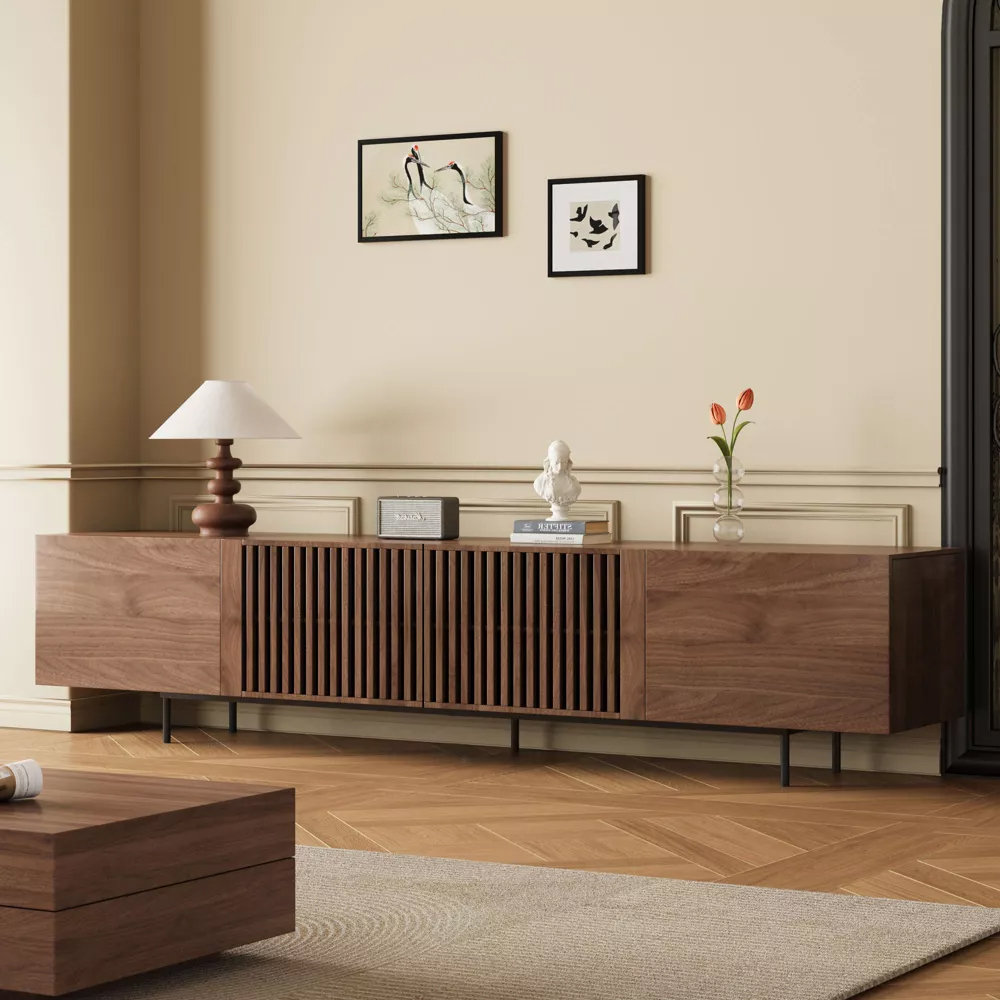 Latitude Run® Mid-Century Modern Style 94.48'' TV Stand & Media Console ...