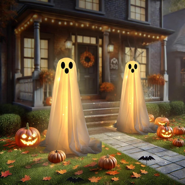 The Holiday Aisle® Halloween Decorations Outdoor Indoor-2 Packs Light ...