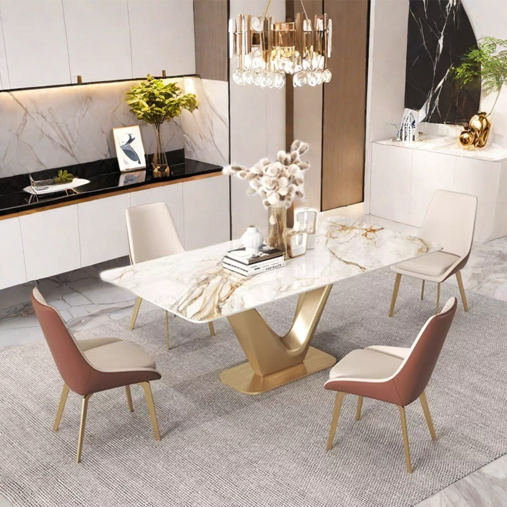 A Zoetic Home Light luxury modern creative home table and chair | Wayfair