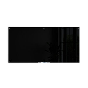 U Brands Black Glass Dry Erase Board, Frameless & Reviews | Wayfair