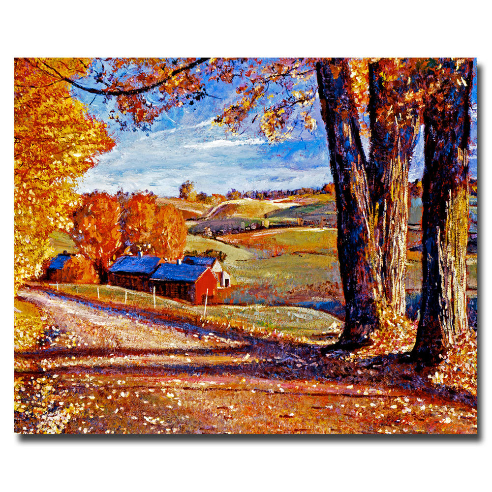 Millwood Pines 'Autumn Evening' Wrapped Canvas Print on Canvas | Wayfair