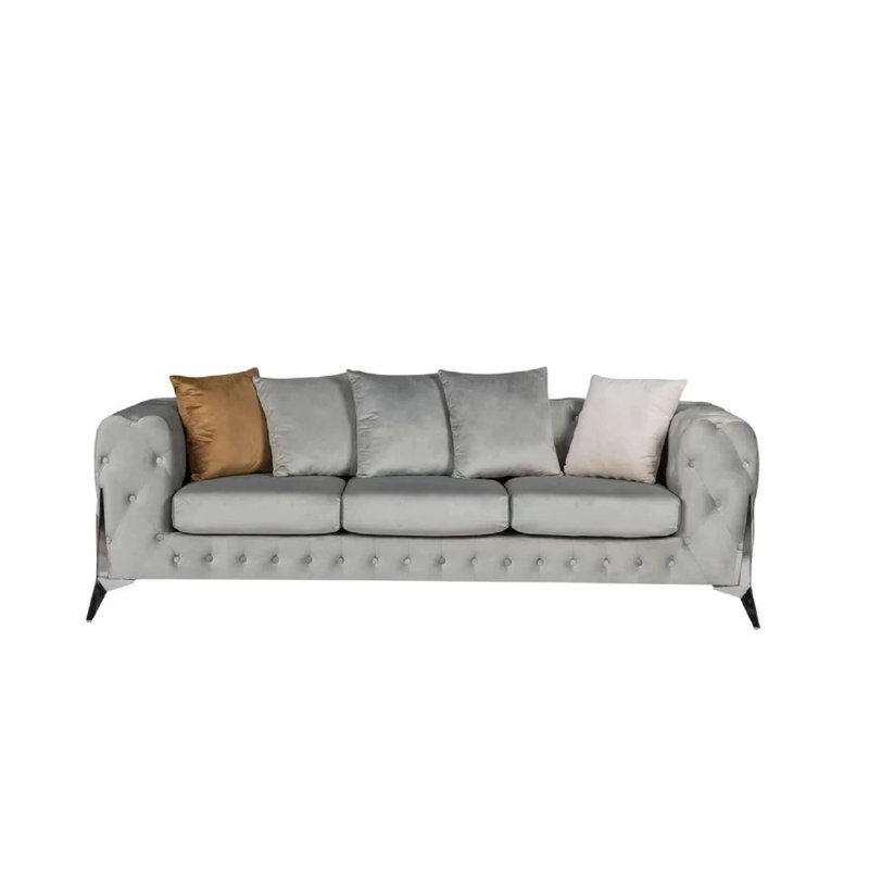 Everly Quinn Matrix Sofa Set with Loveseat and 3 Seater Sofa Zhanna ...