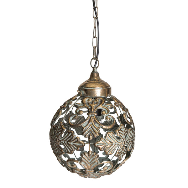 Fleur De Lis Living Pendant lamp Cadence - 26x26x36 cm - Metal - Gold ...