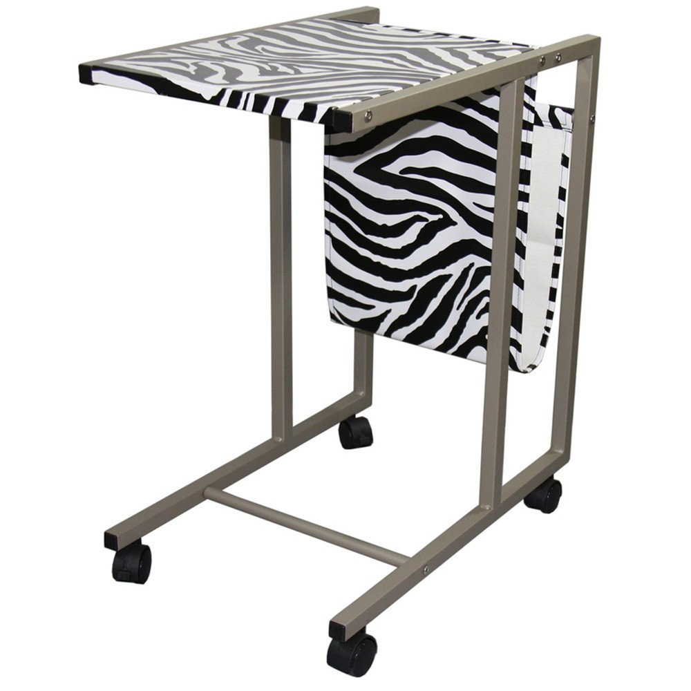 HomeRoots Modern Zebra Laptop Cart | Wayfair
