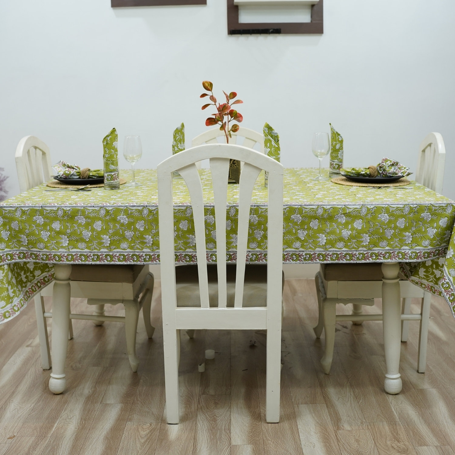 Red Barrel Studio Traditional Block Print Dining Table Cover, Handmade ...