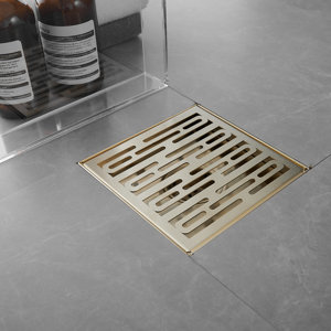 VIBRANTBATH Stainless Steel Grid Shower Drain | Wayfair