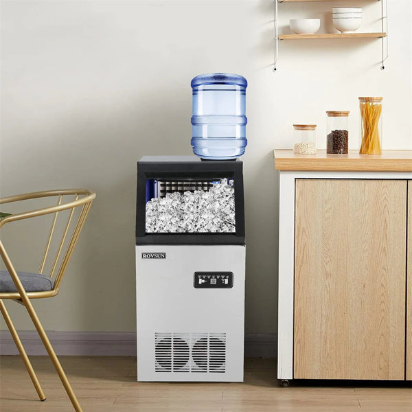 Winado 13" 90 Lb. 235W 115V Air Cooled Ice Machine Maker Countertop ...