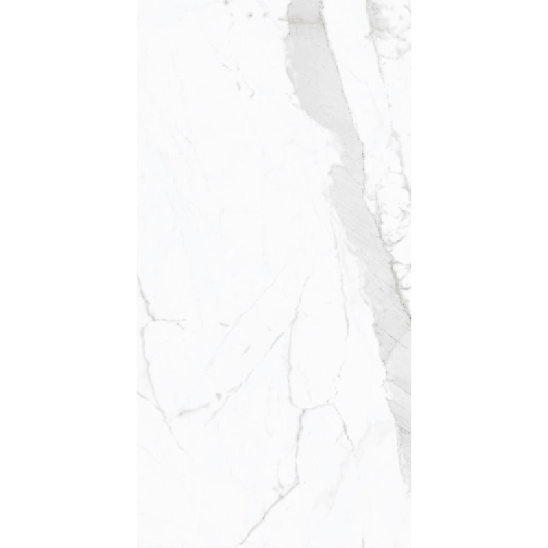 MALAKAN INC. 32" X 64" Porcelain Marble Look Wall & Floor Tile Carrara ...