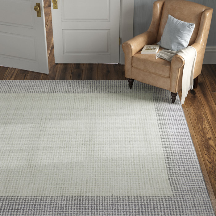Birch Lane™ Evers Handmade Wool Ivory/Silver Rug & Reviews | Wayfair