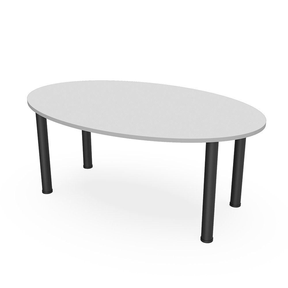 Skutchi Designs, Inc. 6 Foot Oval Shaped Conference Table with Post ...