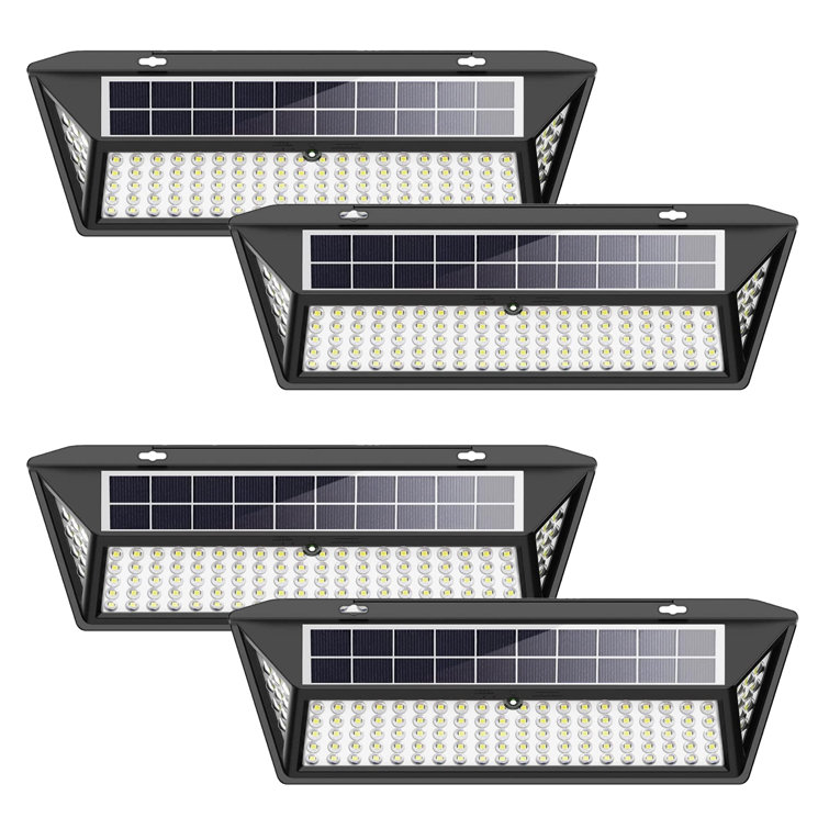 Exgreem 118-Watt LED Solar Power Dusk to Dawn Battery Operated Outdoor ...