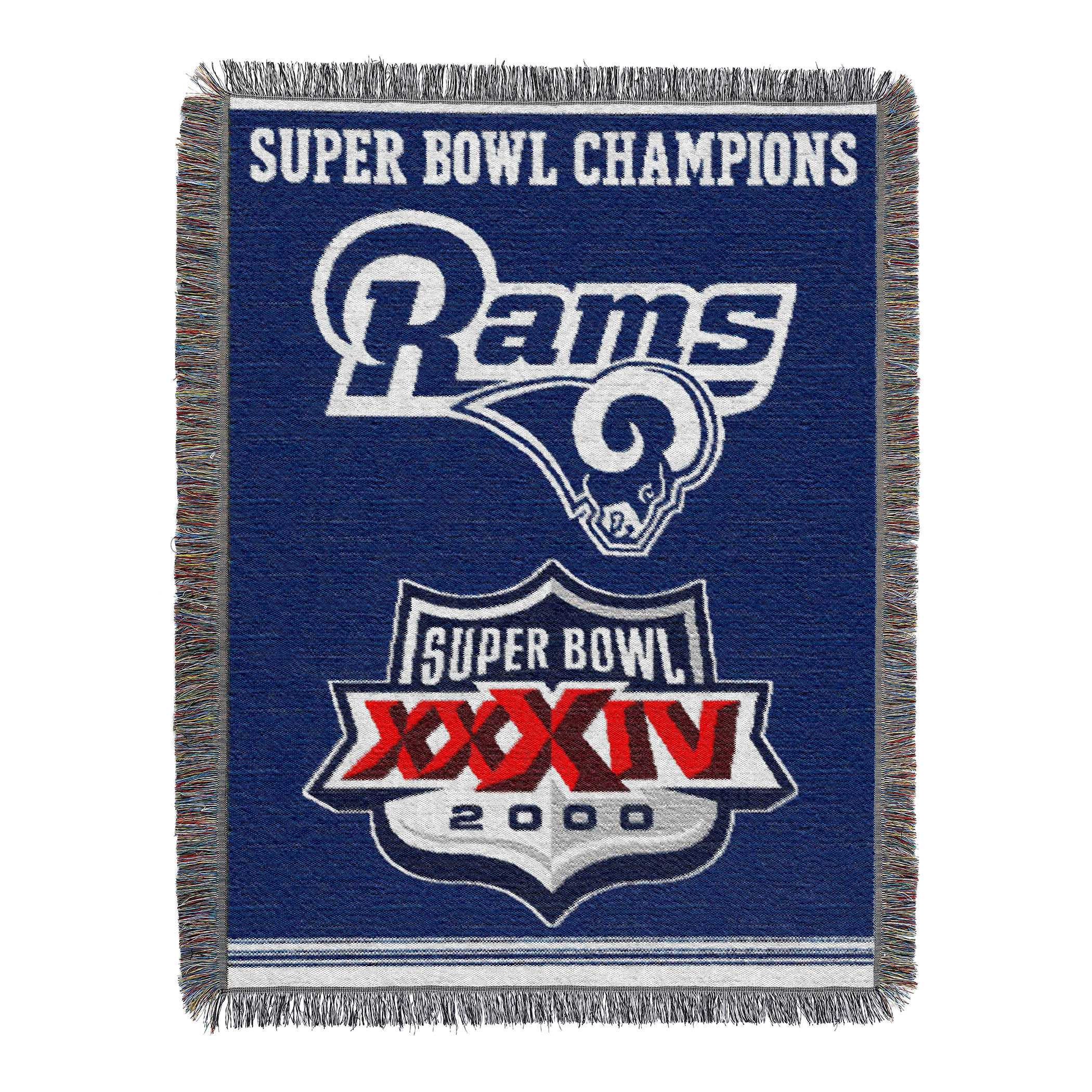 Northwest NFL Los Angeles Rams Commemorative Series 2x Champs Woven ...