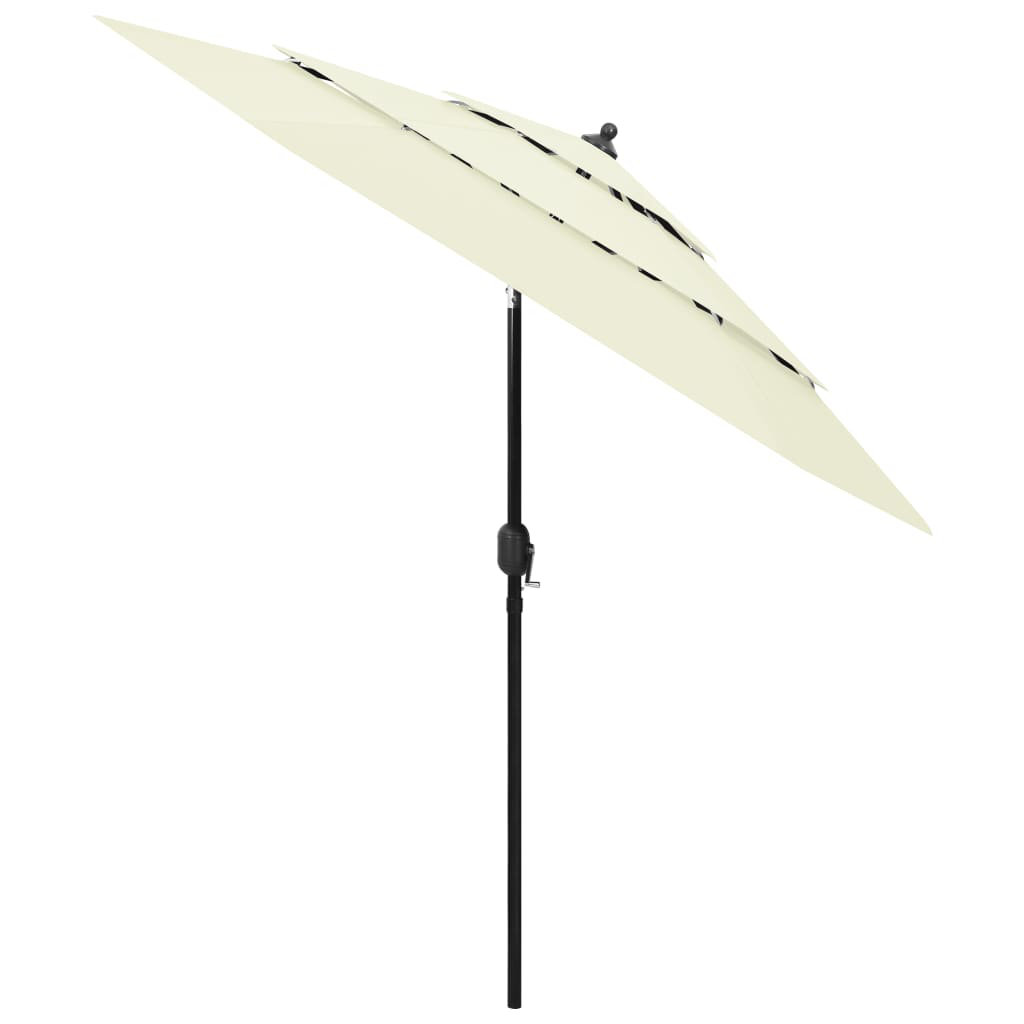 Ebern Designs Parasol Sand Polyester, Powder-Coated Aluminum Medium ...