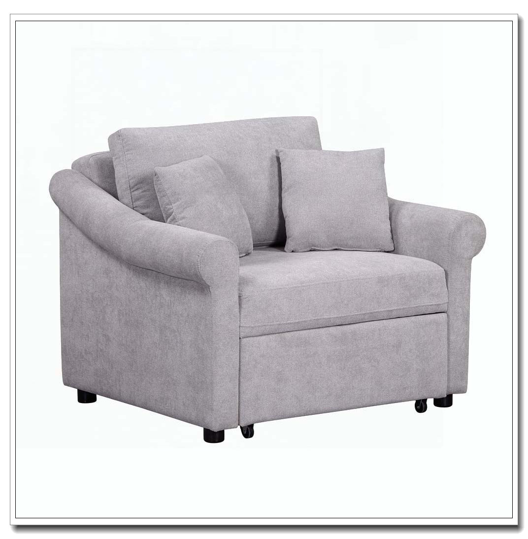 Lark Manor™ Chenille Fabric Convertible Sleeper Chair With Adjustable ...