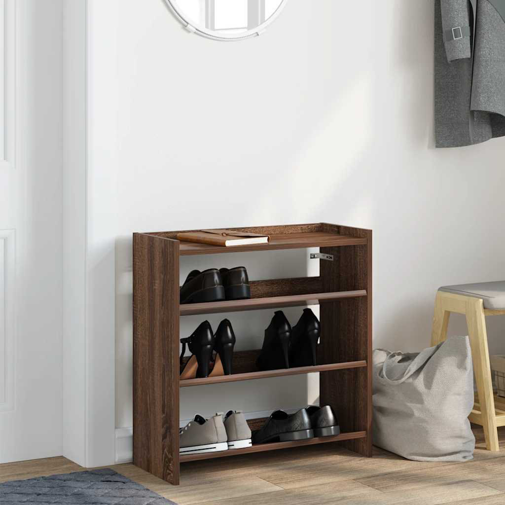 vidaXL Shoe Rack Engineered Wood Slim Shoe Rack Rectangular | Wayfair