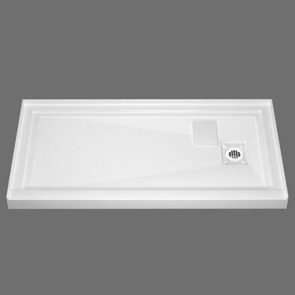 ZEAFIVE Shower Bases & Pans 60" W x 32" D Single Threshold Shower Pan ...