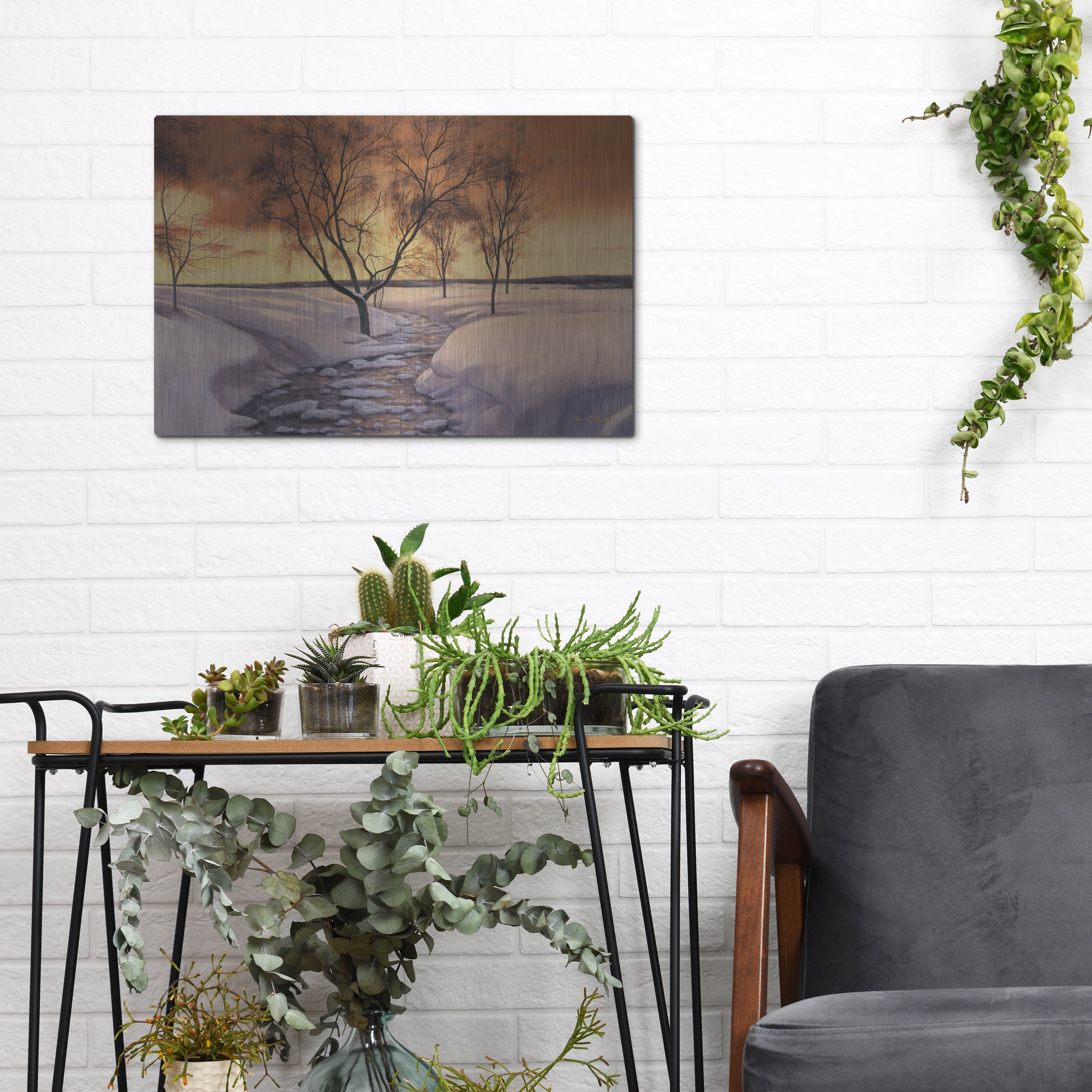 Lark Manor™ ' Amber Ice' by Diane Romanello, Metal Wall Art | Wayfair