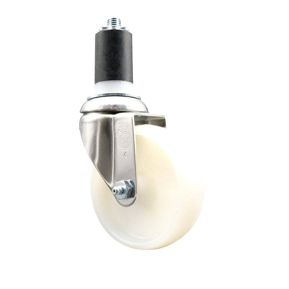 Service Caster 316SS Nylon Wheel Swivel Expanding Stem Caster Service ...