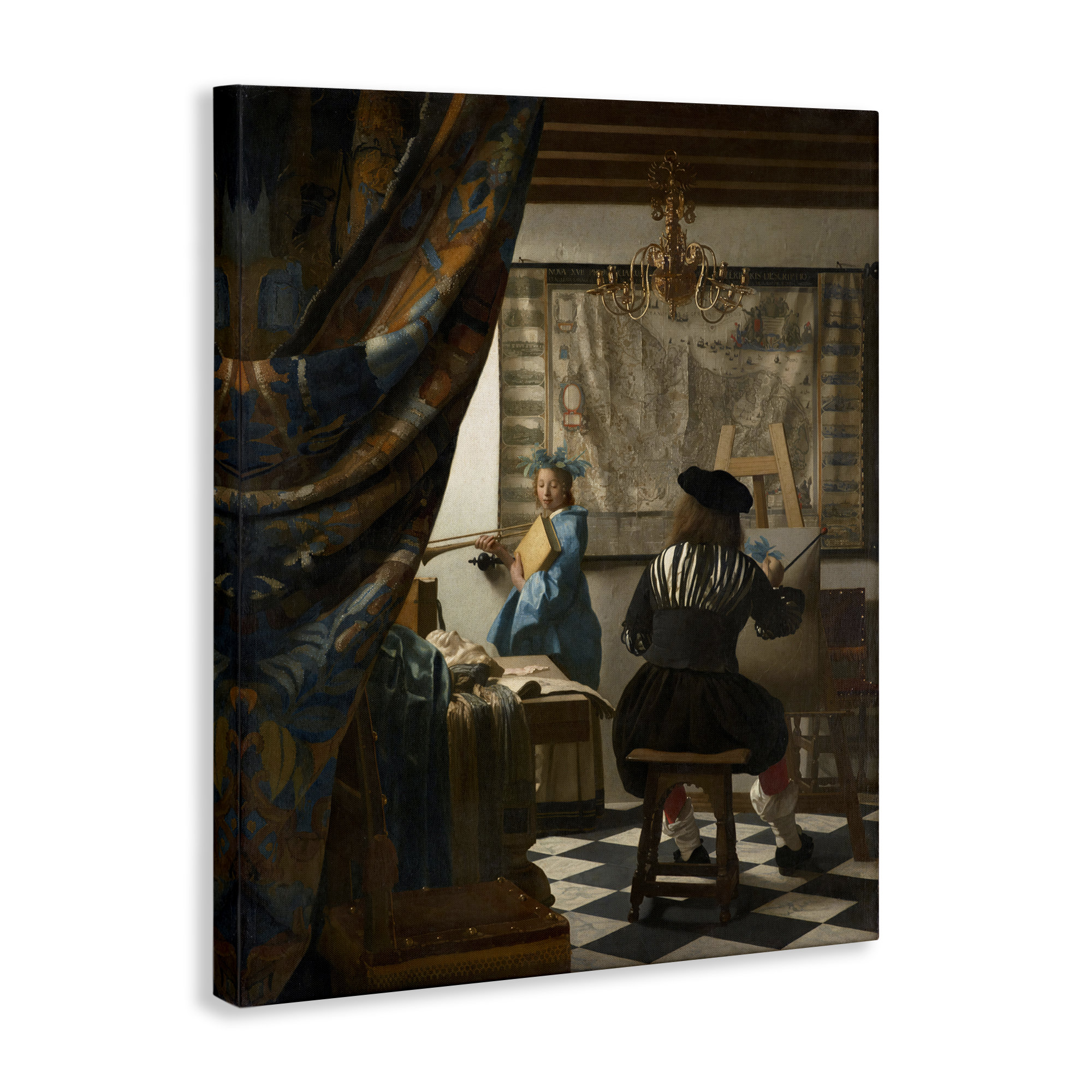 Astoria Grand Classical Vermeer Painting Canvas Wall Art by ...
