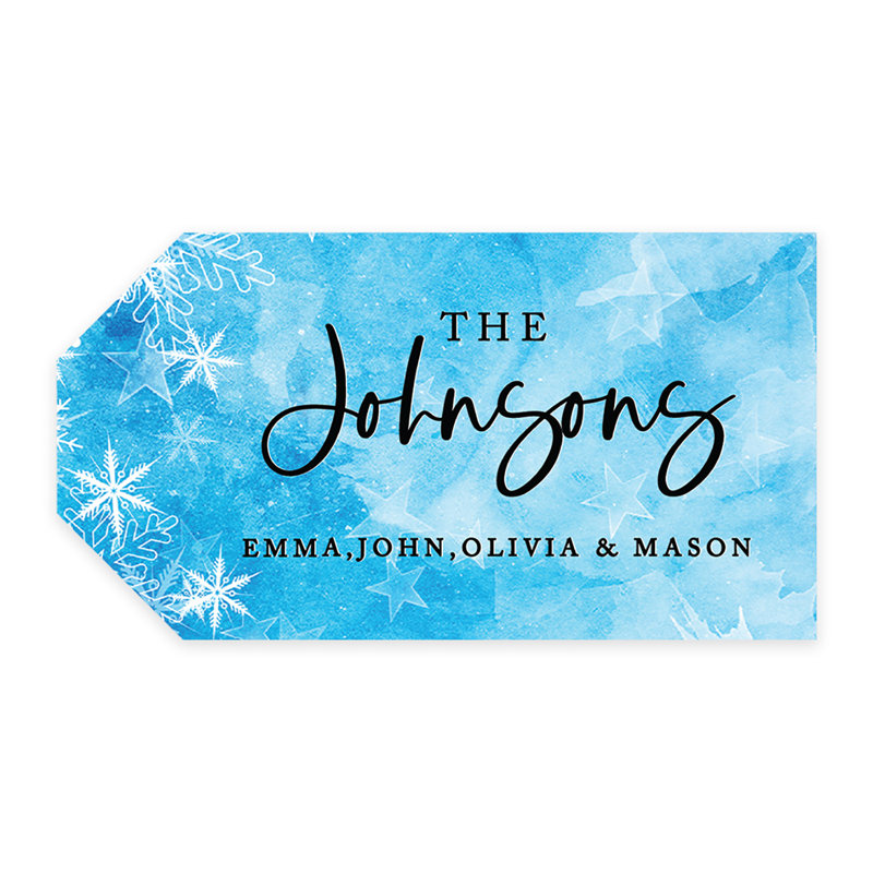 The Holiday Aisle® Custom Self Adhesive Classic Snowflakes Sticker ...