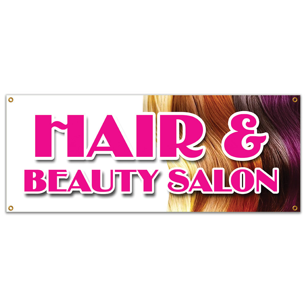 SignMission Hair and Beauty Salon Banner Sign | Wayfair