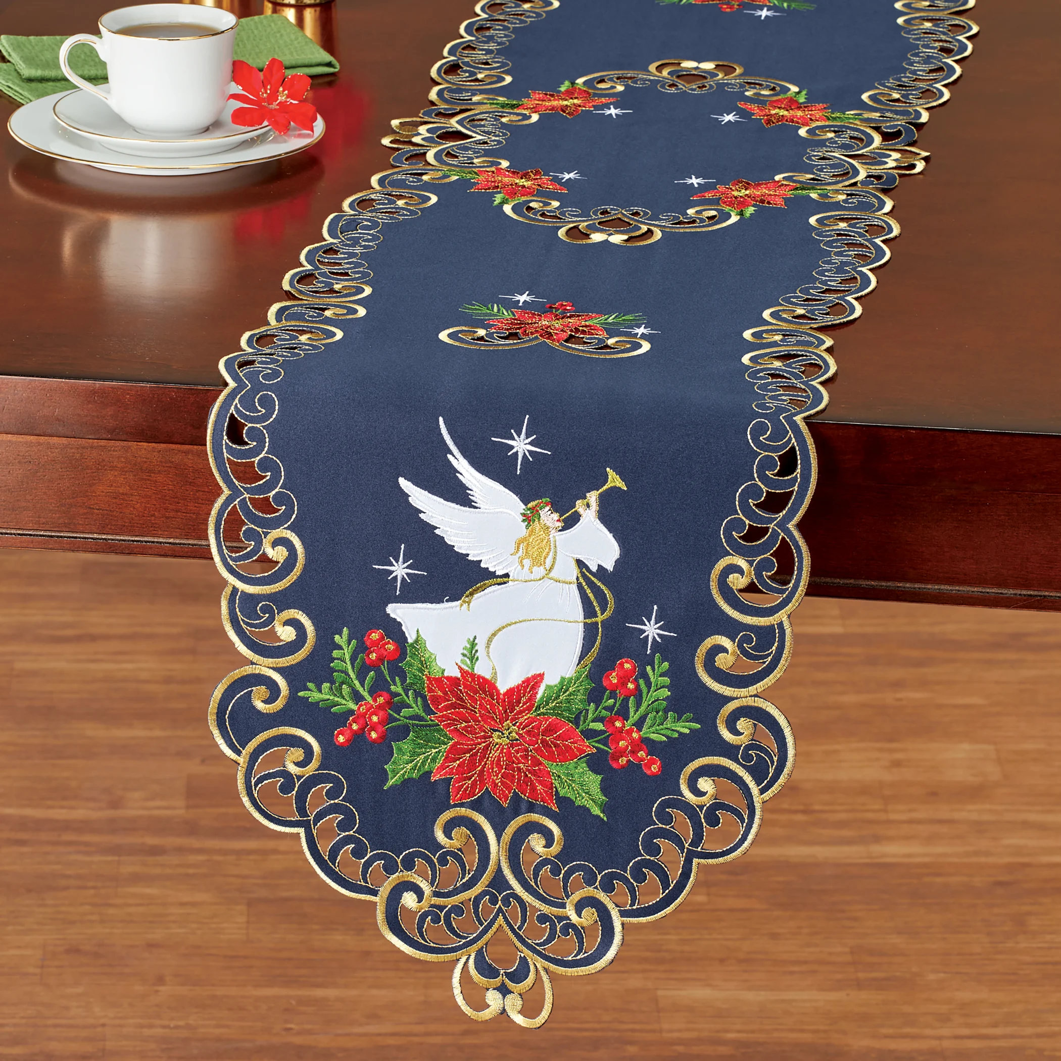 The Holiday Aisle® Holiday Angel Table Topper | Wayfair