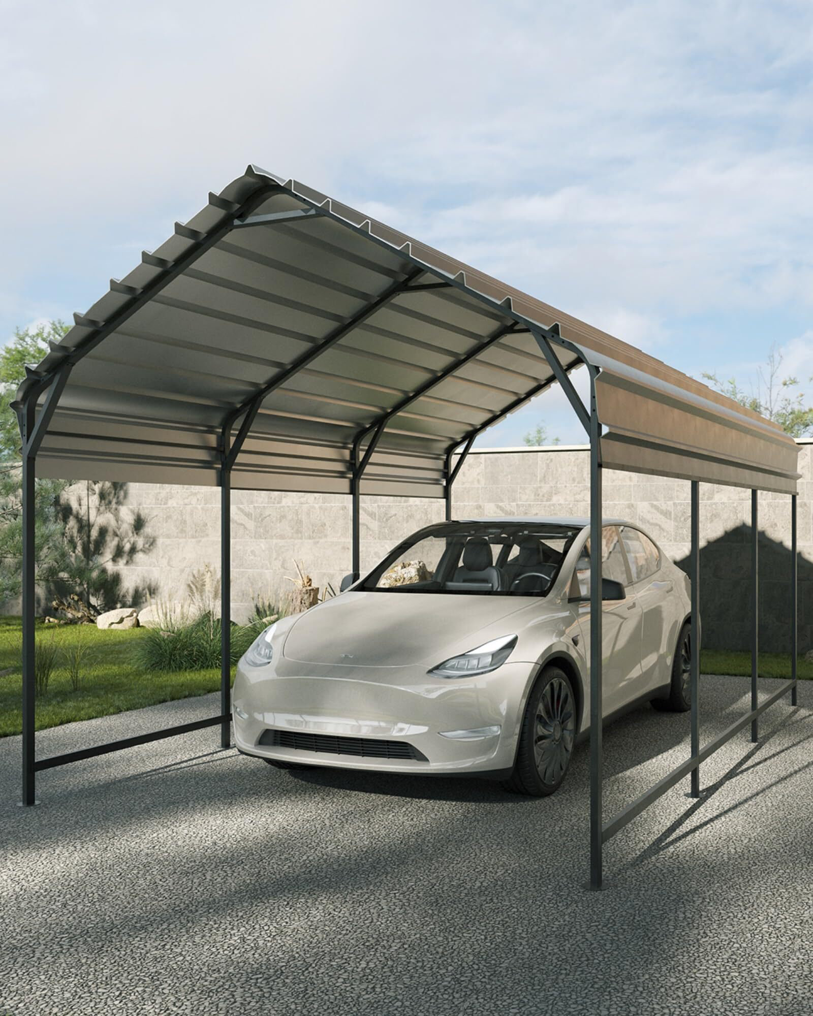 Furniouse 10' X 16' X 10' Metal Carport - Wayfair Canada