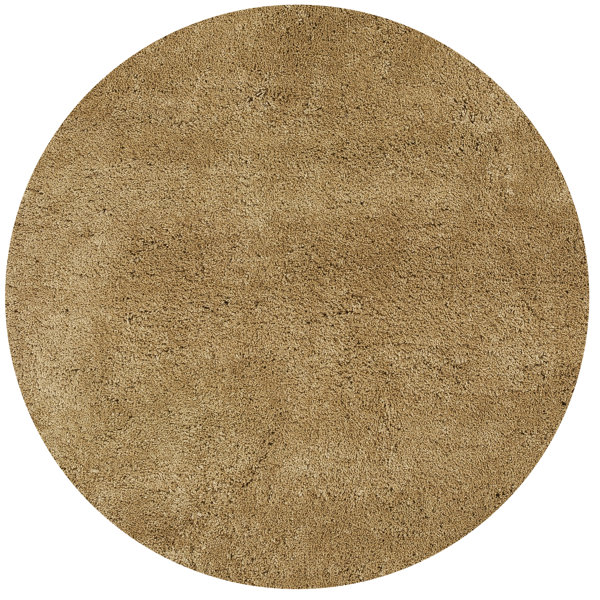 Wrought Studio Tayla Handmade Shag Gold Area Rug & Reviews | Wayfair