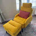 George Oliver Jonilda Upholstered Accent Chair and Ottoman with ...