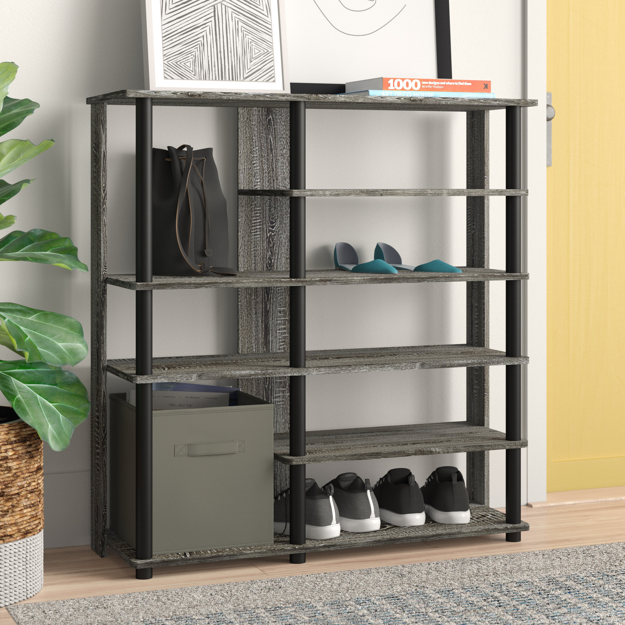 Latitude Run® 13 Pair Shoe Rack & Reviews | Wayfair