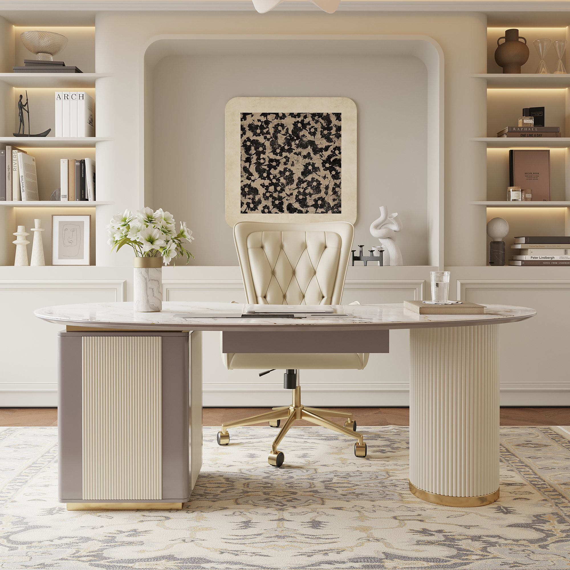 Everly Quinn Clowie 63'' W Free Form Computer Desk | Wayfair