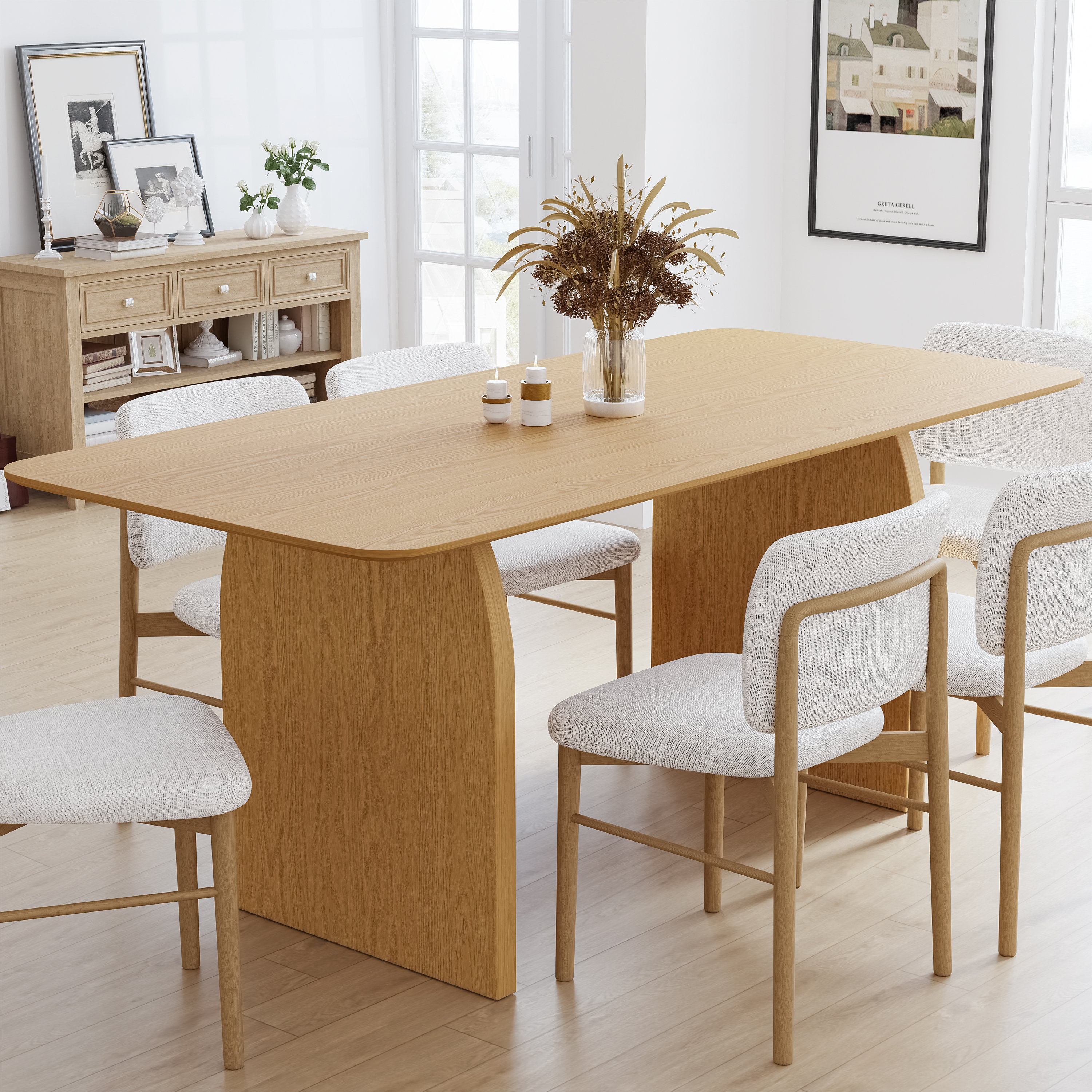 Latitude Run® Rectangle Wood Dining Table & Reviews | Wayfair