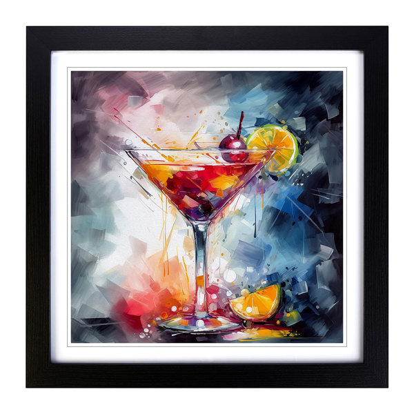 Marlow Home Co. Cocktail Abstract Art - Single Picture Frame Print on ...