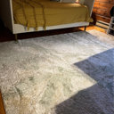 Wrought Studio Charniqua Modern Abstract Marble Design Green Area Rug ...