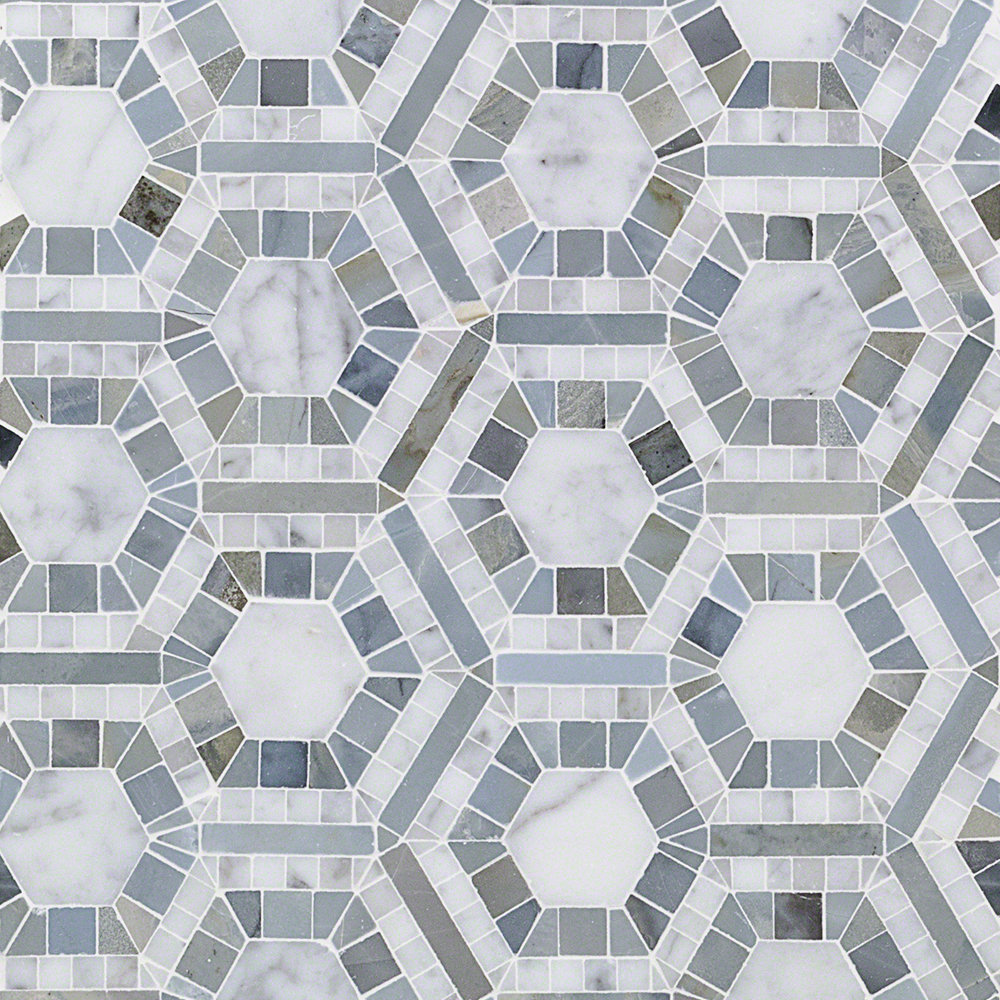 Bond Tile Kosmos Marble Random Mosaic Wall & Floor Tile & Reviews | Wayfair