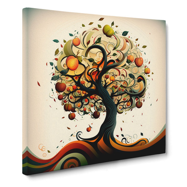 Marlow Home Co. Apple Tree Abstract Art - Print | Wayfair.co.uk