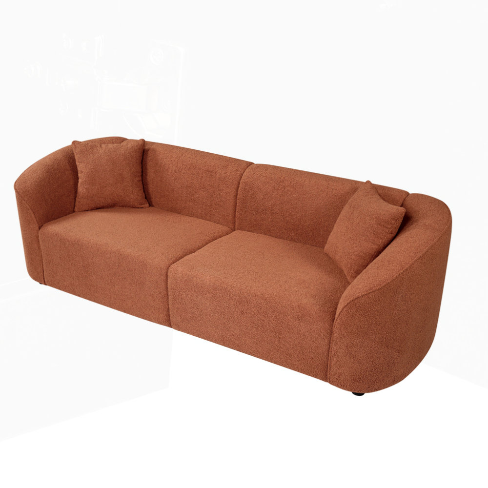 Latitude Run® Curved Contemporary Sofa Ideal for Stylish Living ...